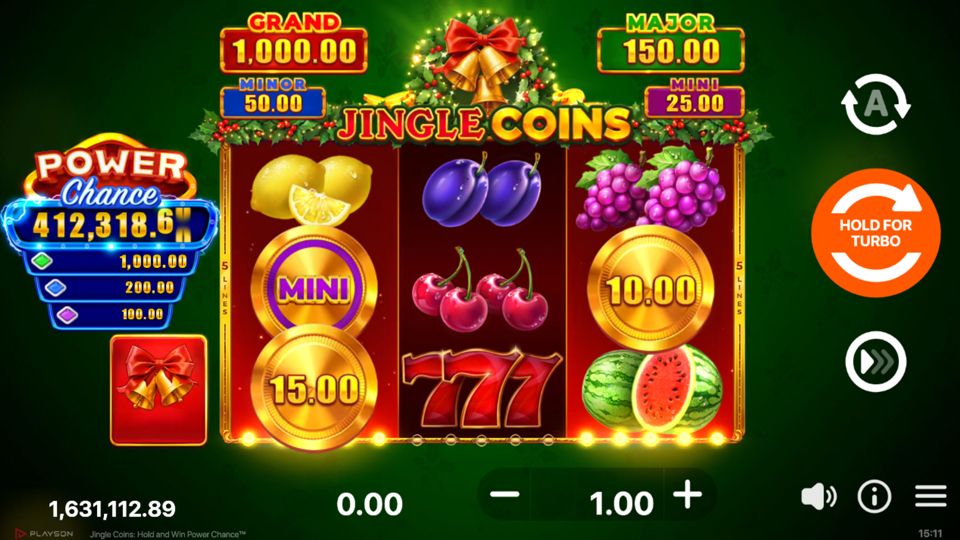 Free Jingle Coins:Hold and Win Power Chance Slot Online by Playson ...