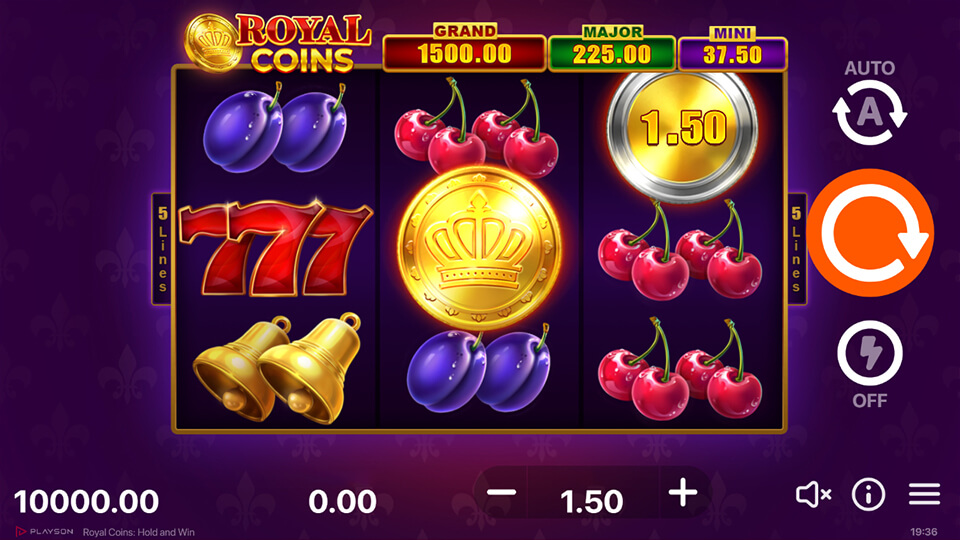 Free Royal Coins: Hold & Win Slot Online by Playson | SpinBlitz