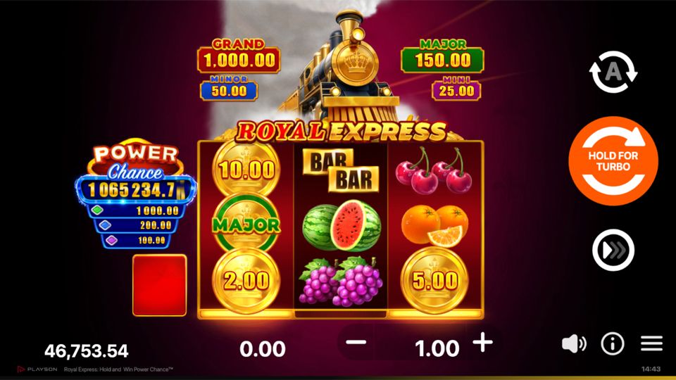 Free Royal Express: Hold and Win Power Chance Slot Online by Playson | SpinBlitz