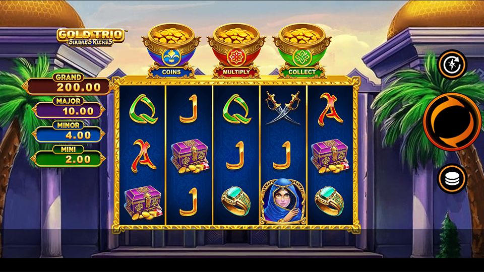 Free Gold Trio: Sinbad's Riches Slot Online by Playtech | SpinBlitz