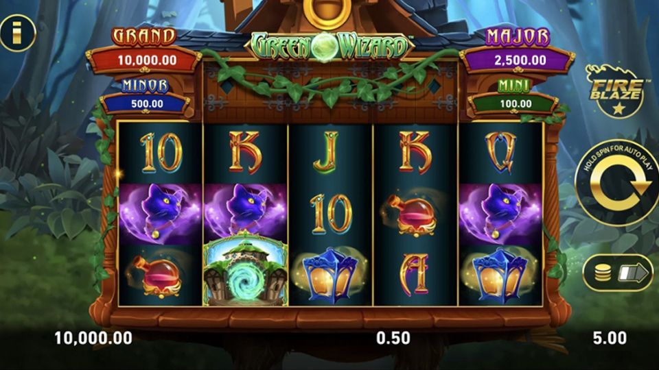 Free Fire Blaze: Green Wizard™ Slot Online by Playtech | SpinBlitz