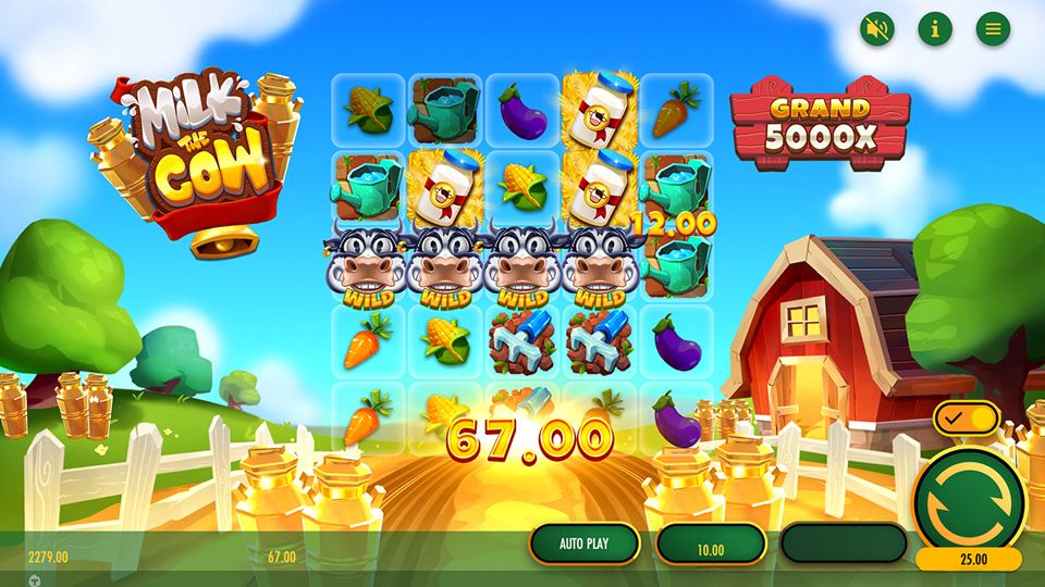Free Milk the Cow Slot Online by Thunderkick | SpinBlitz