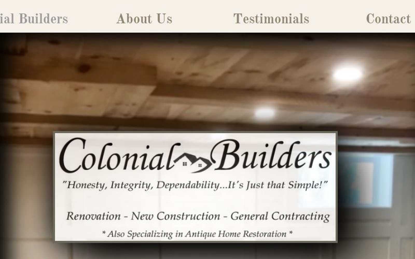 Welcome To Colonial Builders Main Page