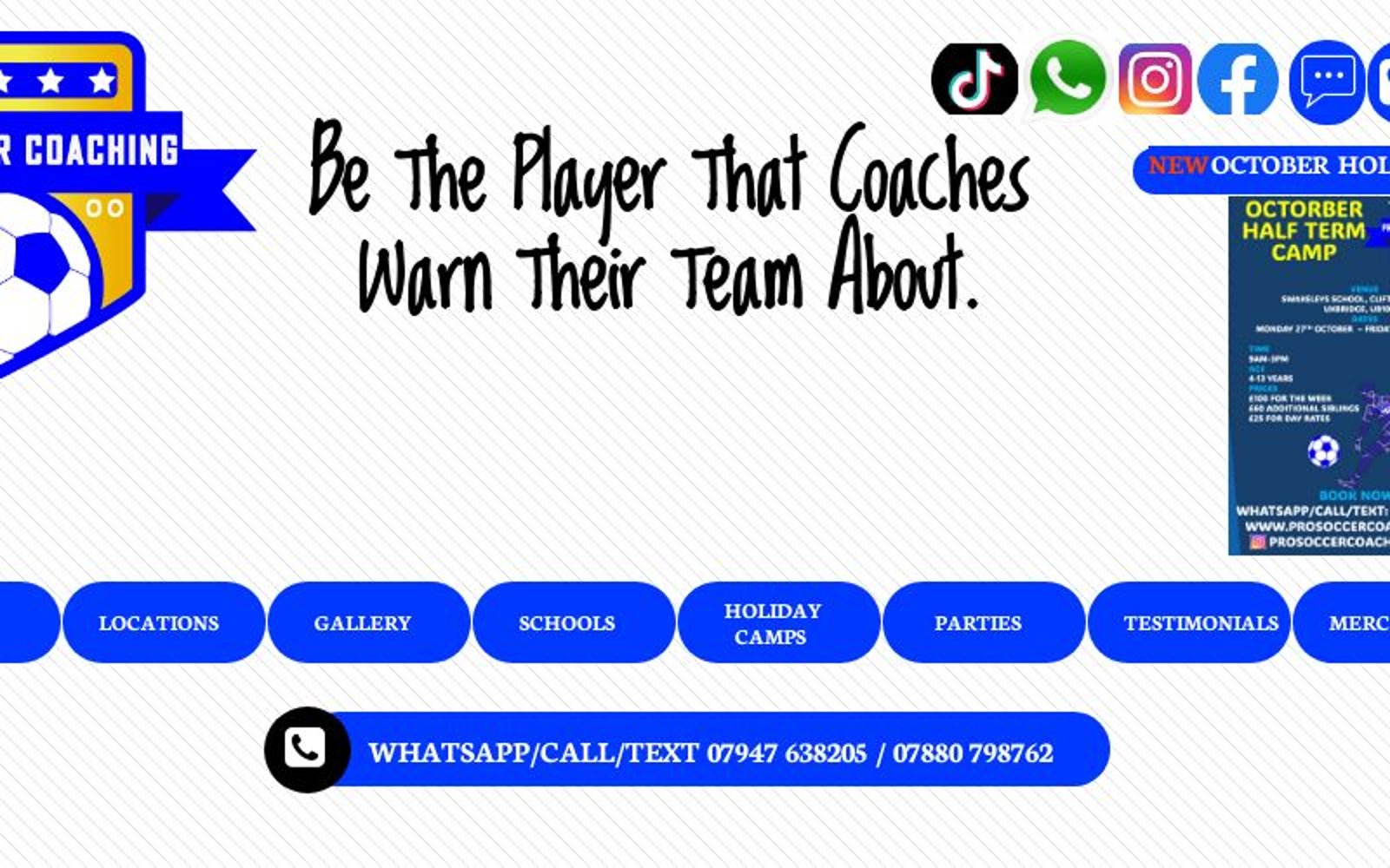 Childrens soccer football coaching, london, middlesex childrens ...