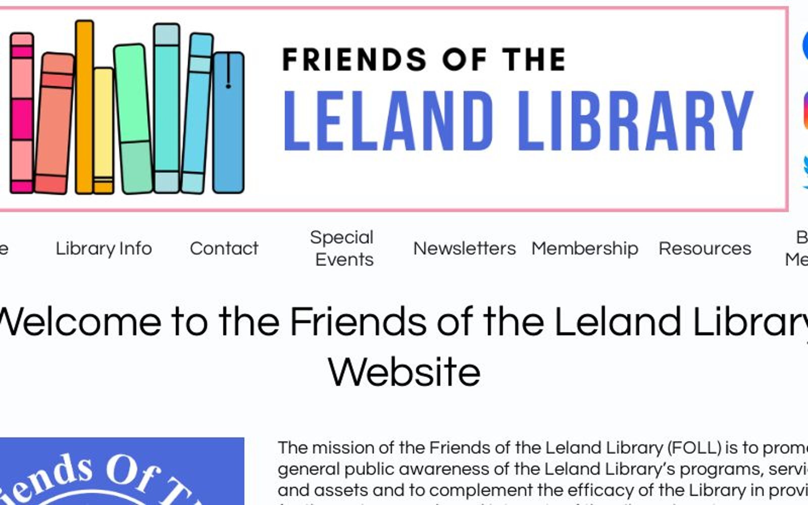 Home [friendsofthelelandlibrary.com]