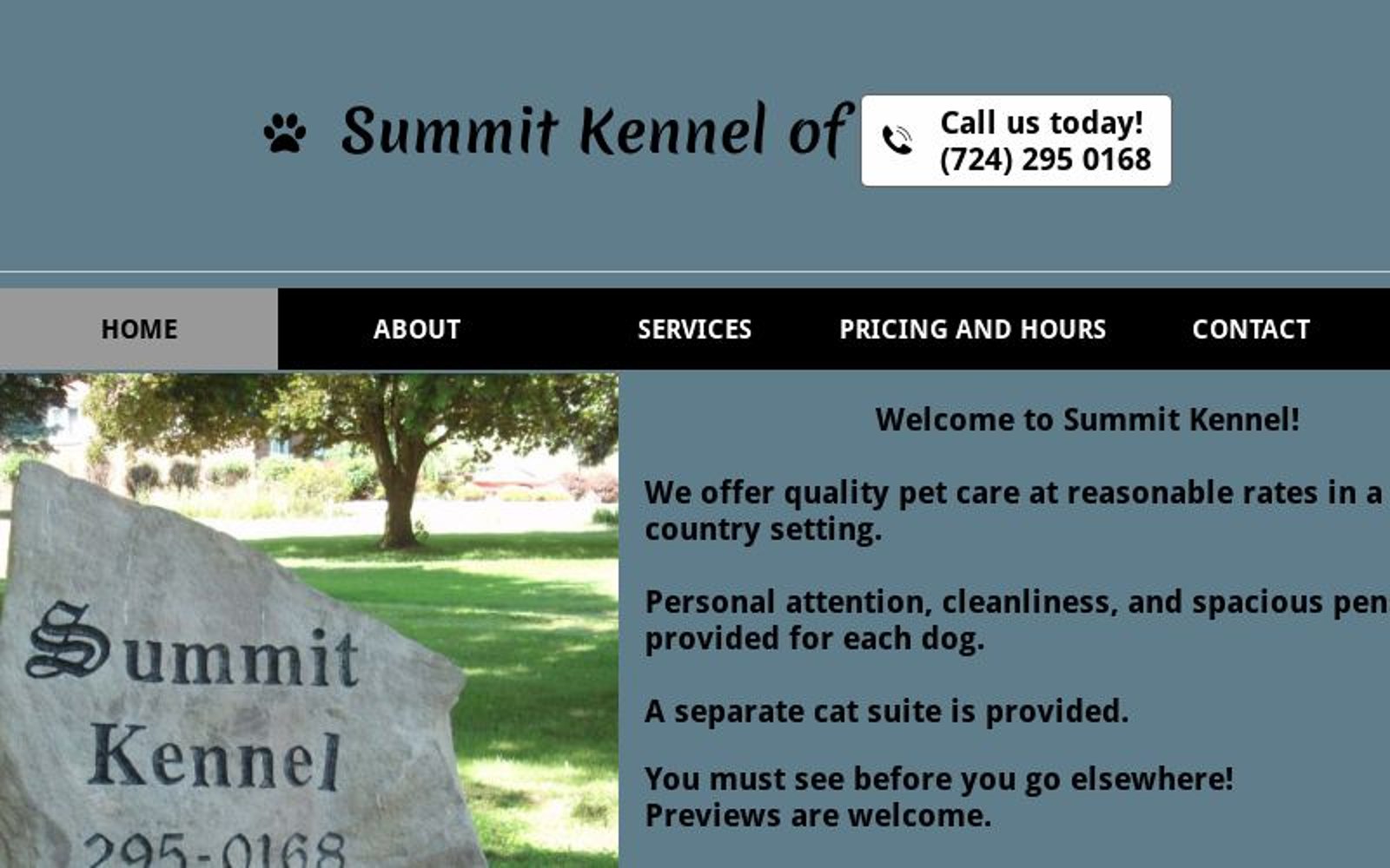Welcome to Summit Kennel