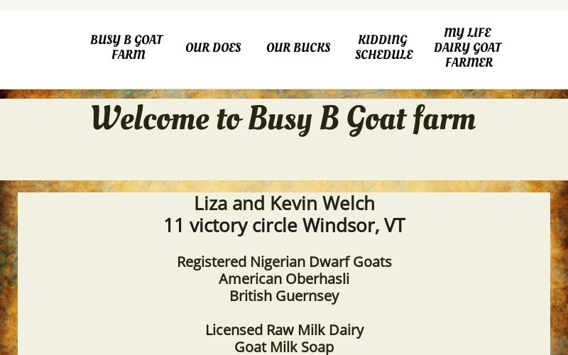 BUSY B GOAT FARM
