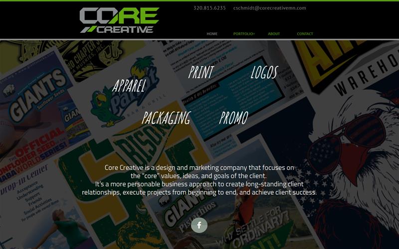 Core Creative Main Home Page
