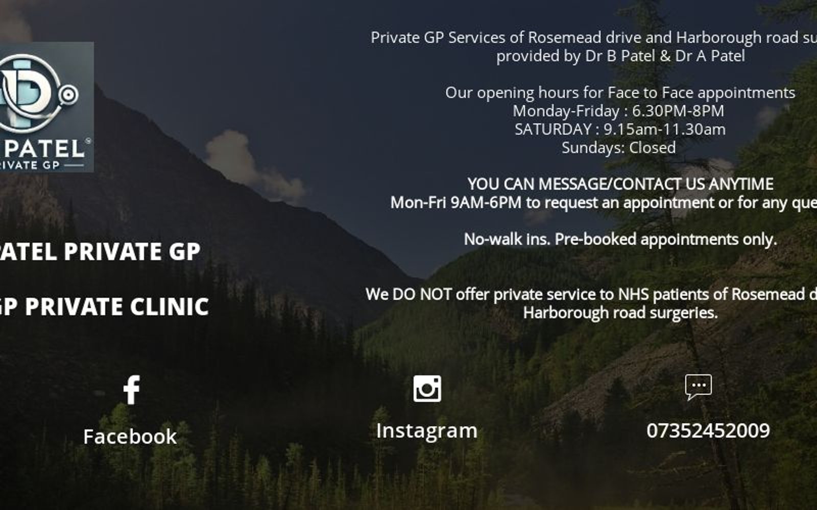 Private GP services delivered from a practice in Leicester