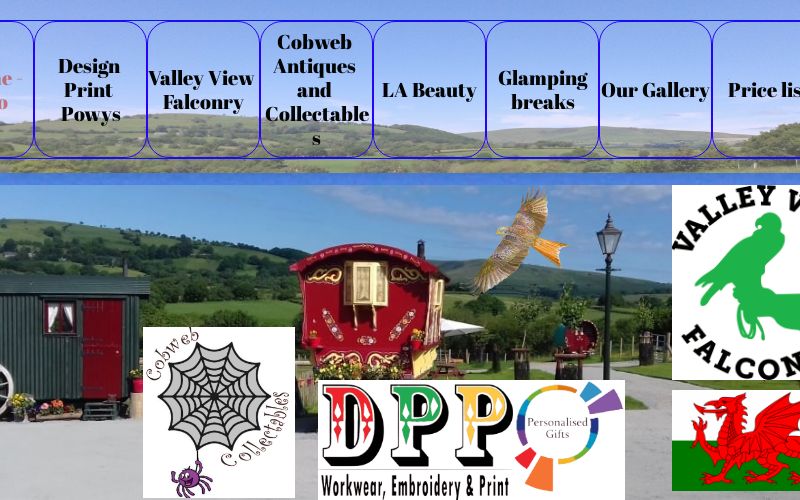 Valley view Rhayader Wales. gypsy caravan holiday Wales. Bed ...