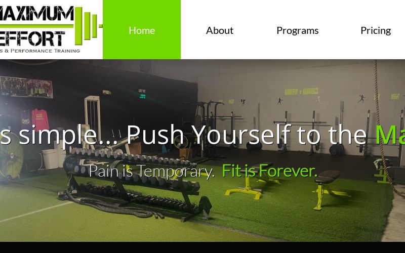 Home [maximumefforttraining.com]
