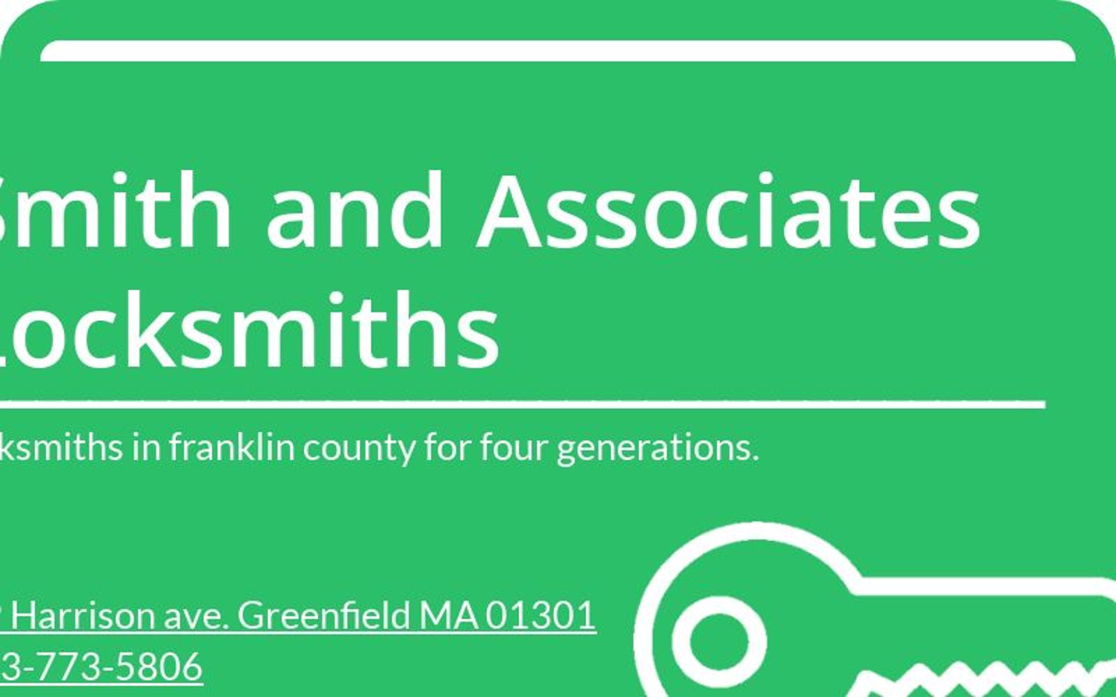 Smith and Associates Locksmiths Greenfield MA