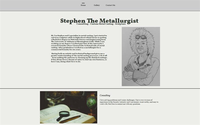 About Stephen The Metallurgist