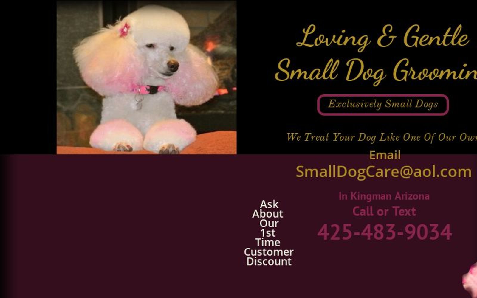 Loving and Gentle Small Dog Grooming Home