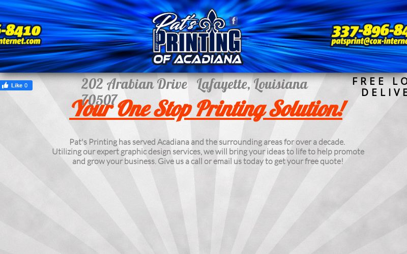 About Pats Printing of Acadiana