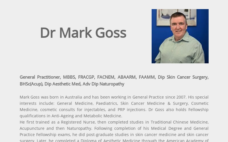 Dr Mark Goss