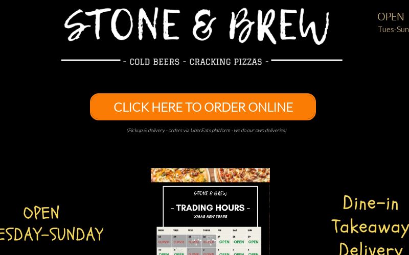 Stone & Brew MENU