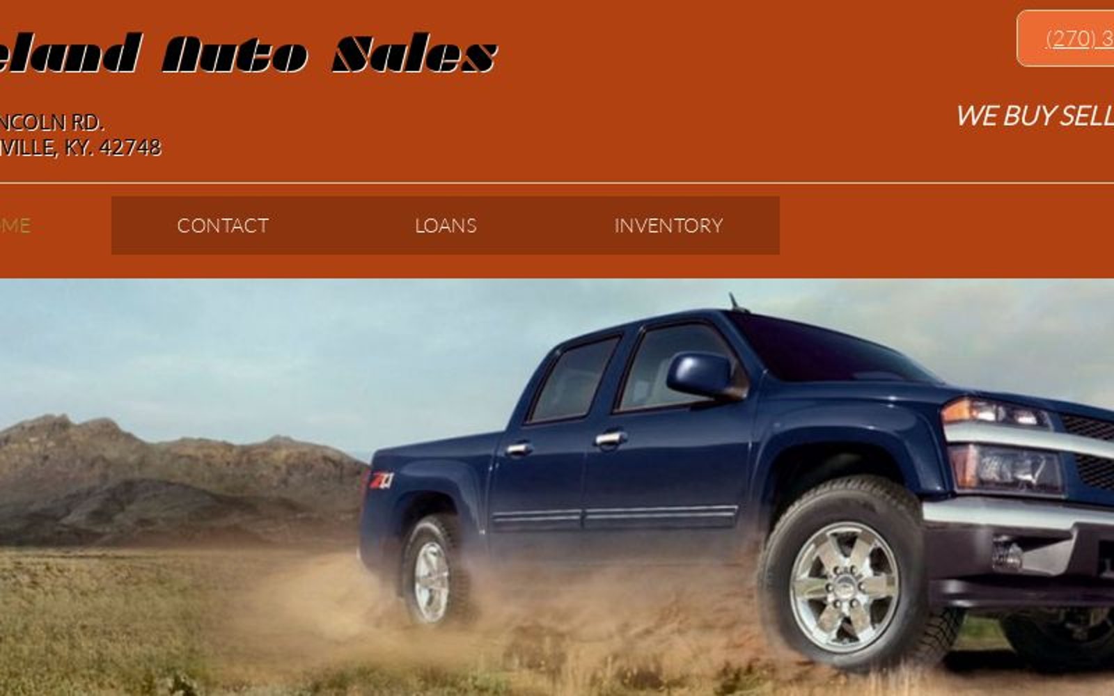 Ireland Auto Sales home page