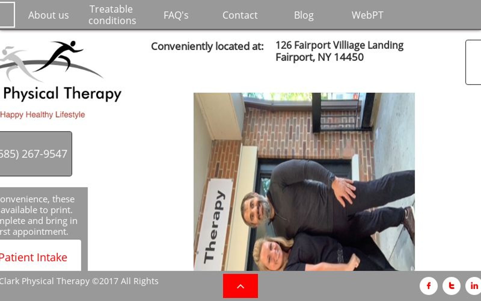 Clark Physical Therapy, Contact us