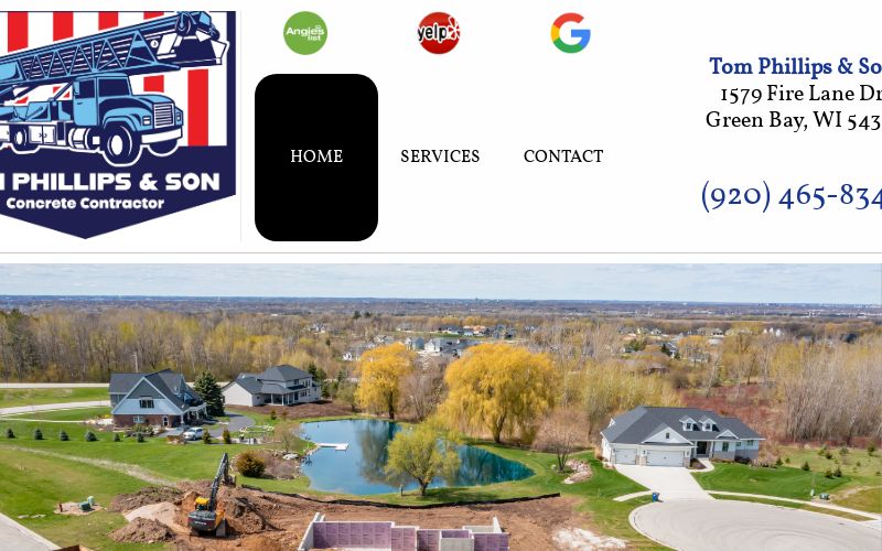 Tom Phillips Concrete Construction | Cement Services | Construction Contracting | Green Bay, WI