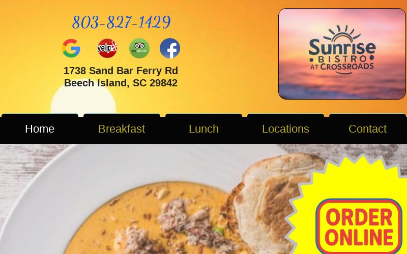 Sunrise Bistro Cafe | Breakfast | Lunch | Beech Island, SC
