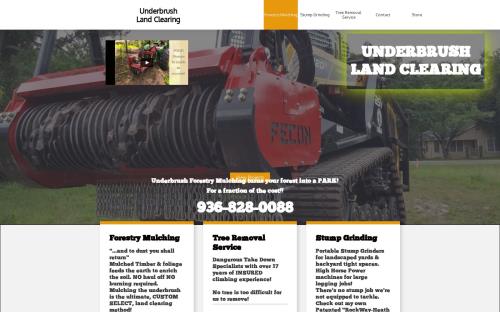 Underbrush Land Clearing, Tree Removal, Stump Grinding