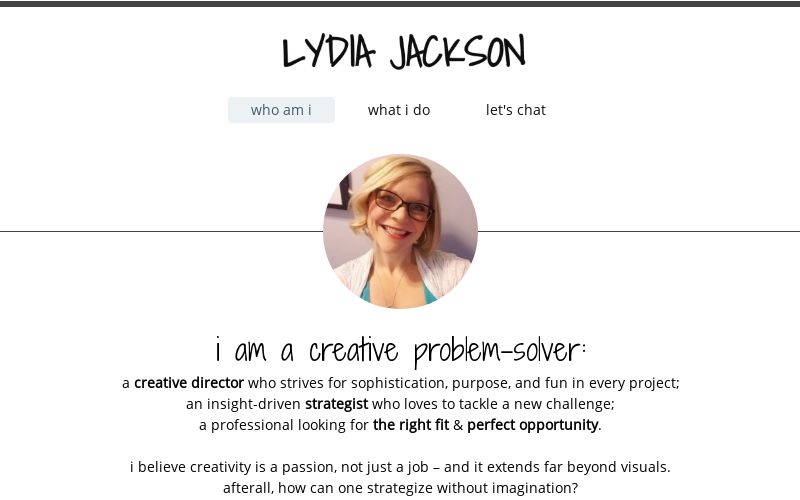 lydia jackson | creative problem-solver