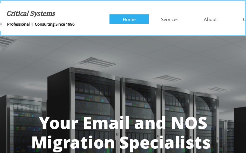 Welcome to Critical Systems