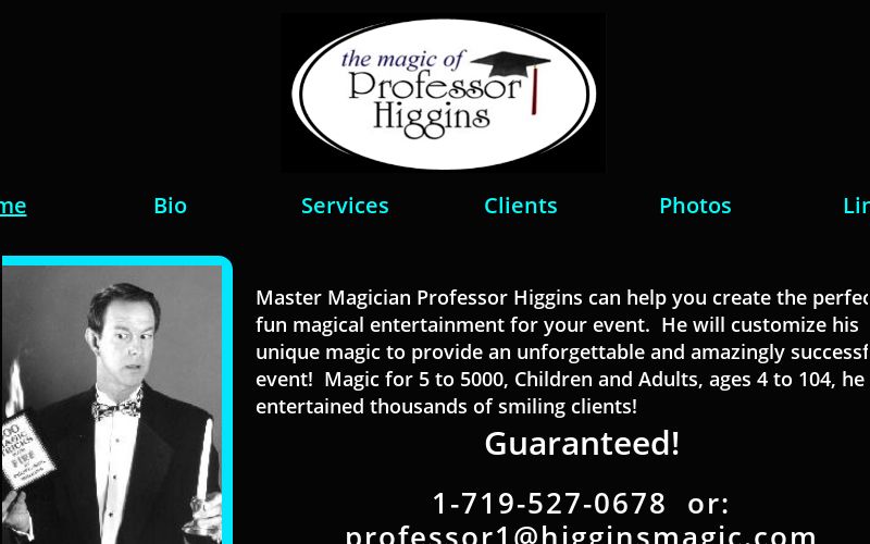 Professor Higgins' Magic home