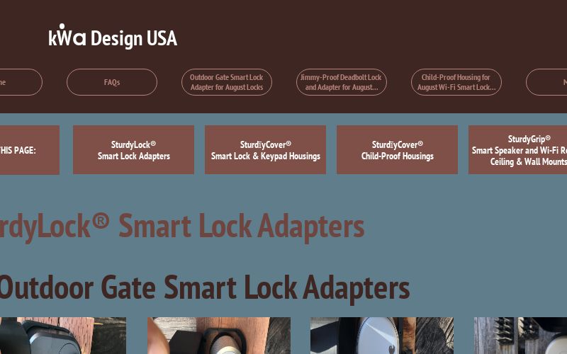 Outdoor Gate Smart Lock Adapter for August Locks