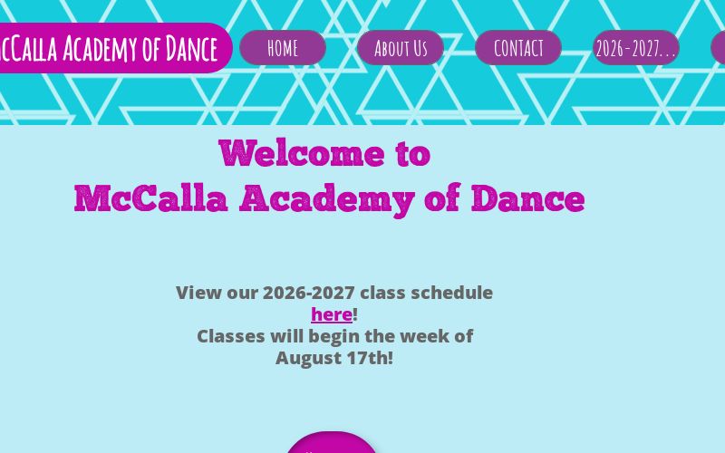 HOME [www.mccallaacademyofdance.com]