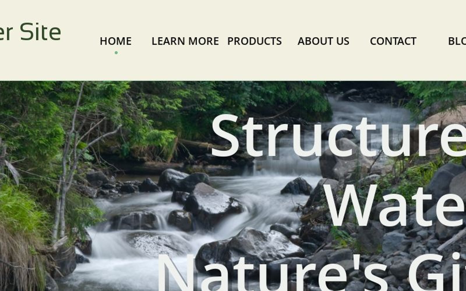 Structured Water Products