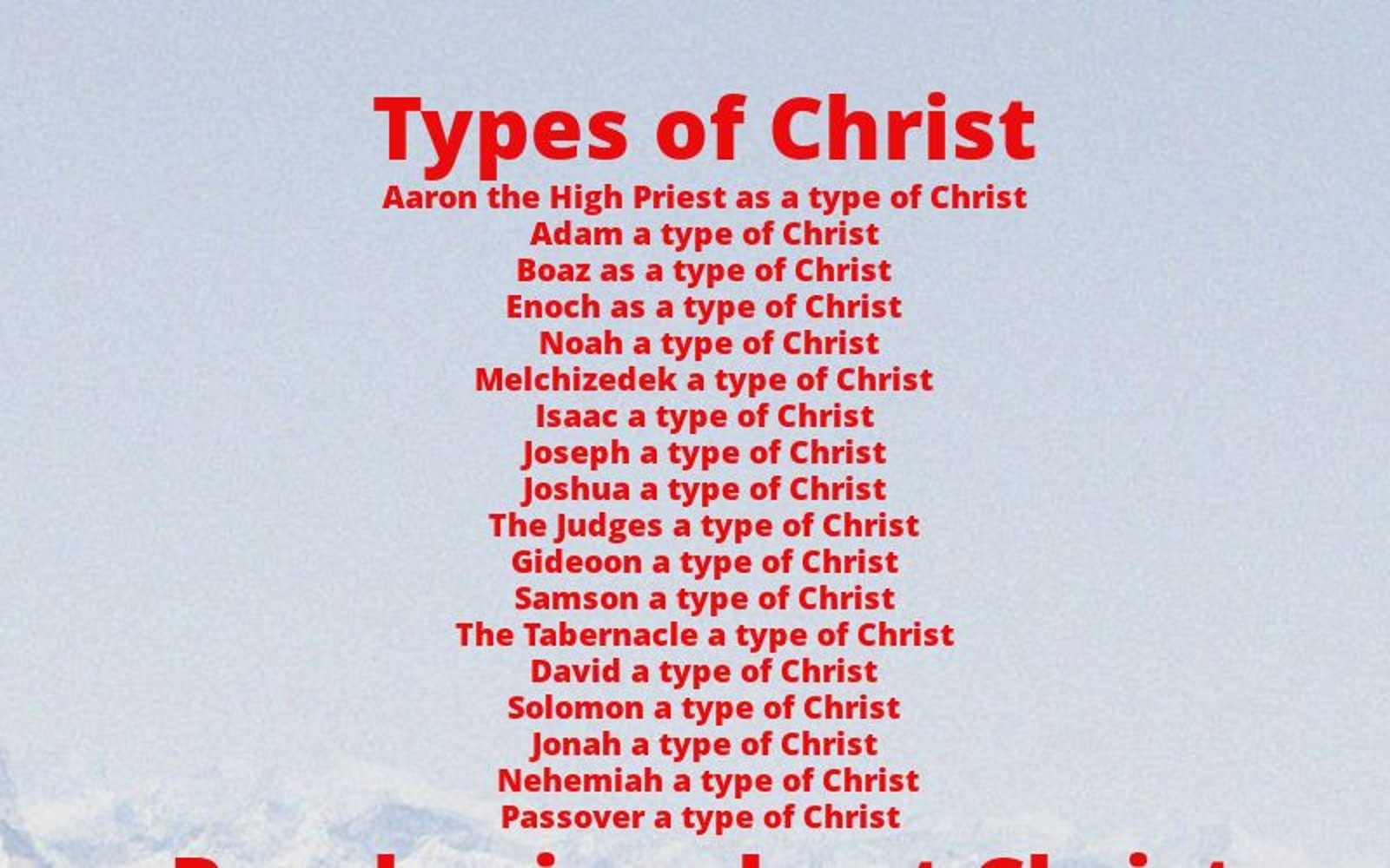 Home [www.typesofchrist.com]