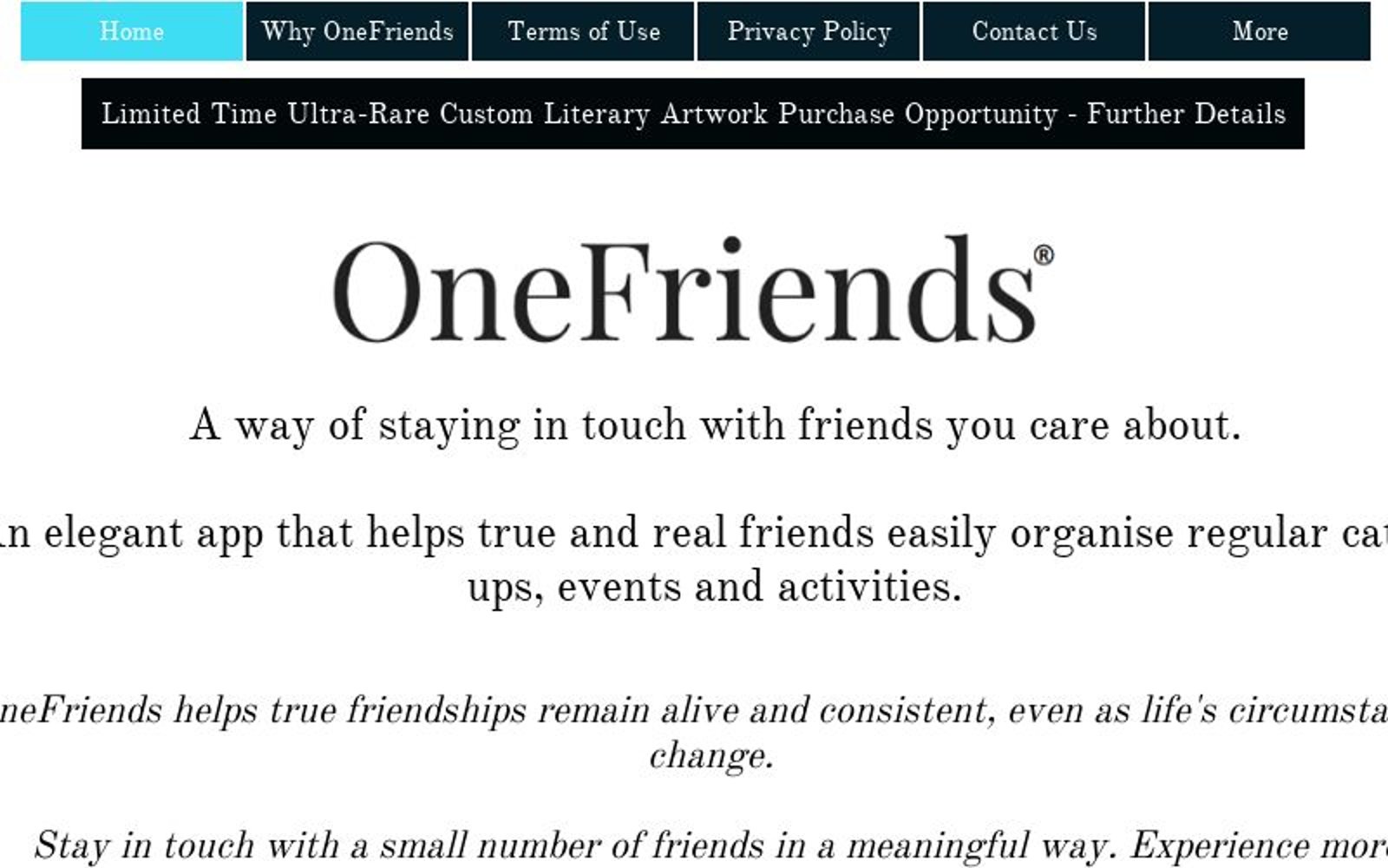OneFriends App: Catch Ups, Events & Activities, Real Friendship