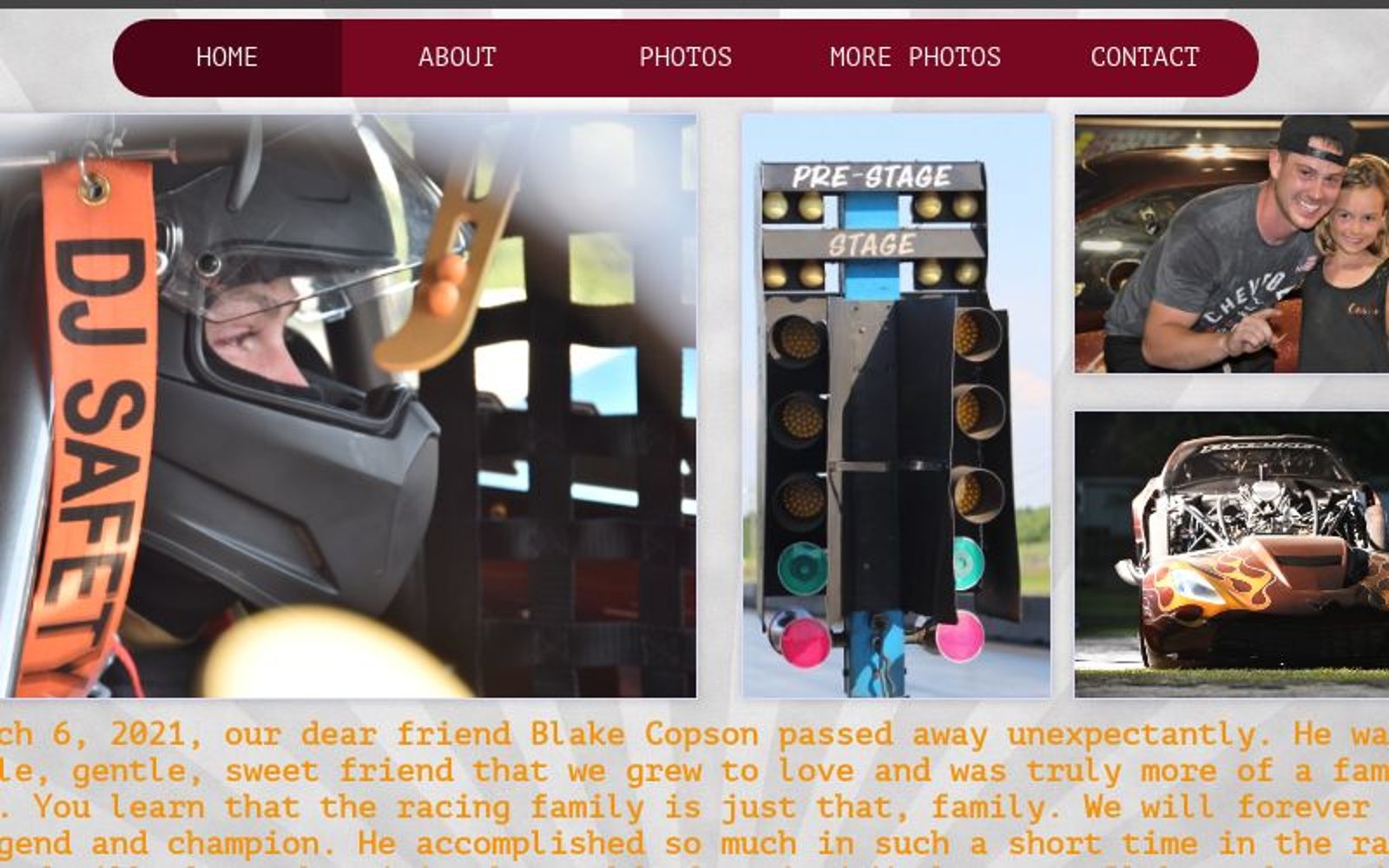 In loving memory of Blake