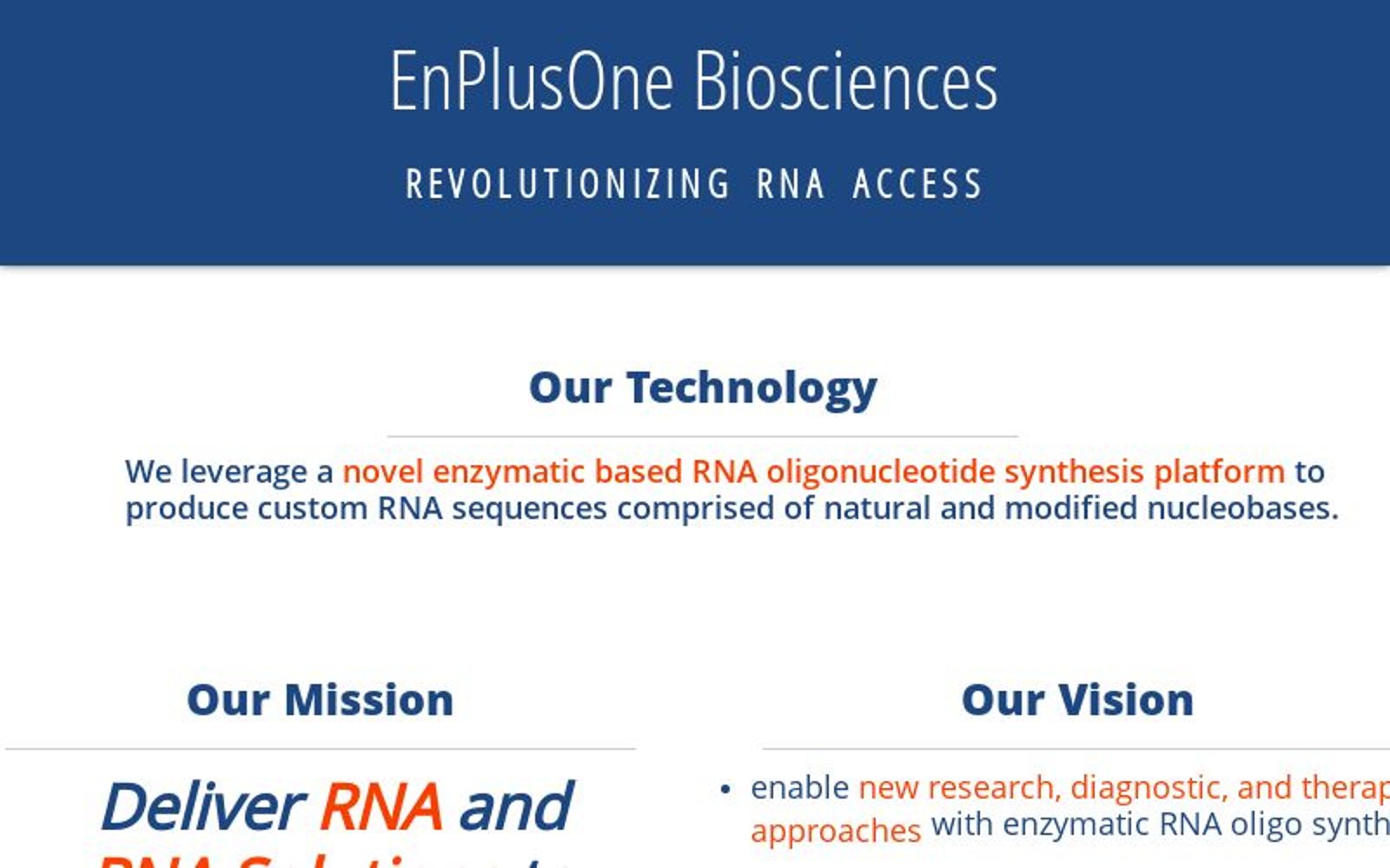 EnPlusOne Bio - Main