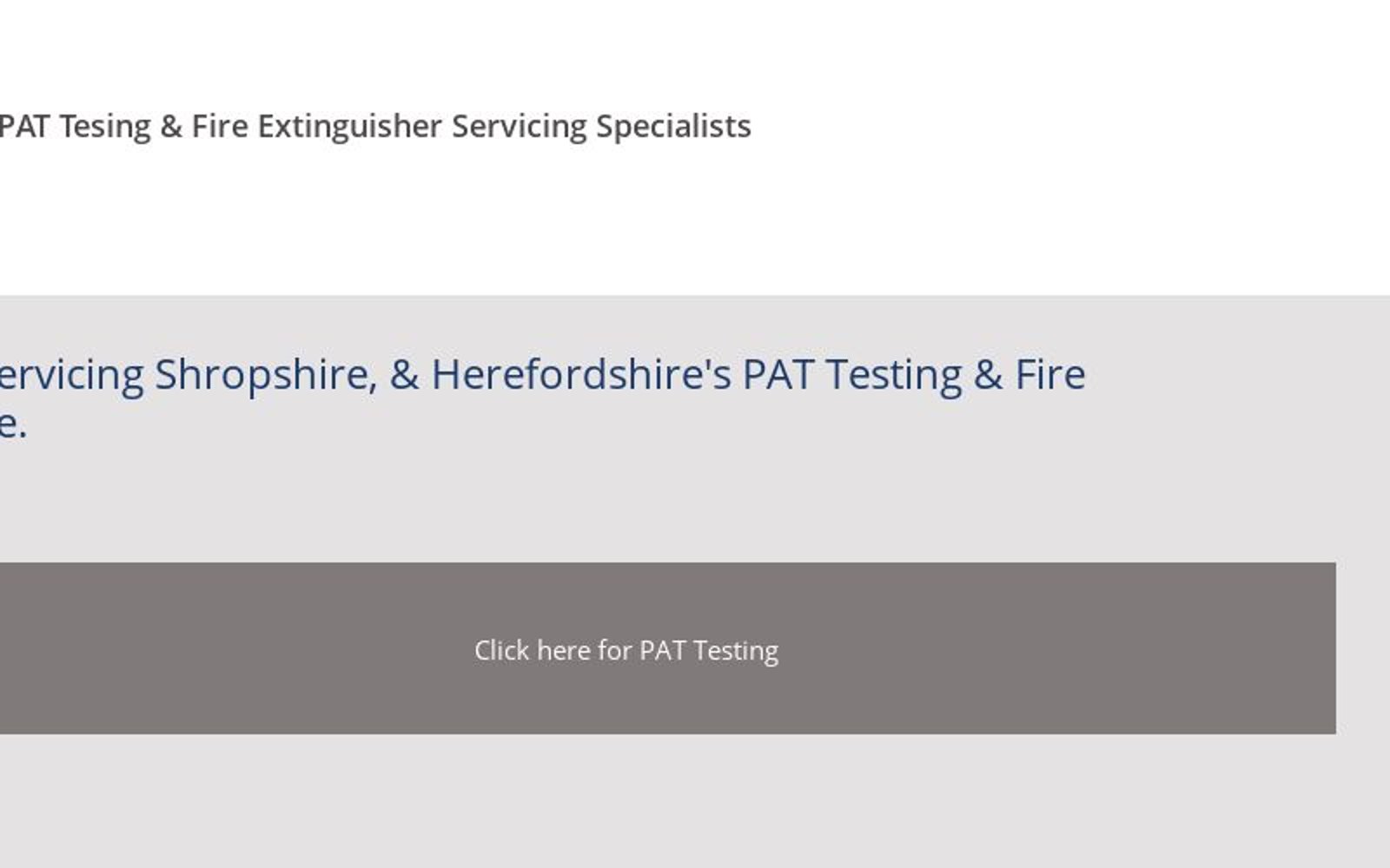 M1 Testing: PAT Testing & Fire Extinguishers