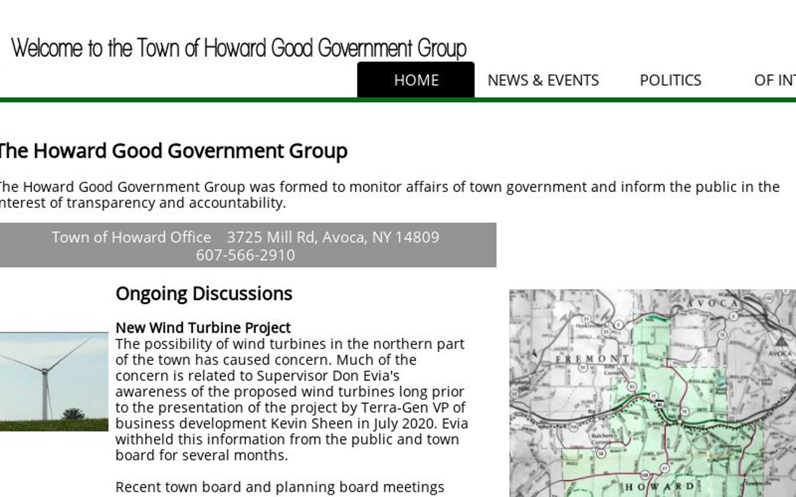 HOME [townofhoward.com]