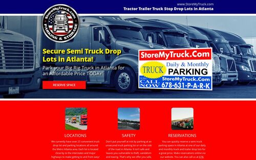 Truck and Trailer Drop Lot Parking in Atlanta