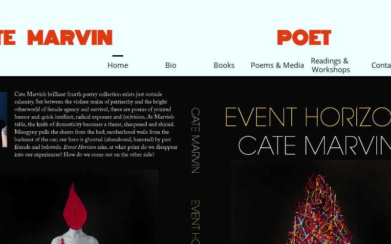 Official Website of poet Cate Marvin