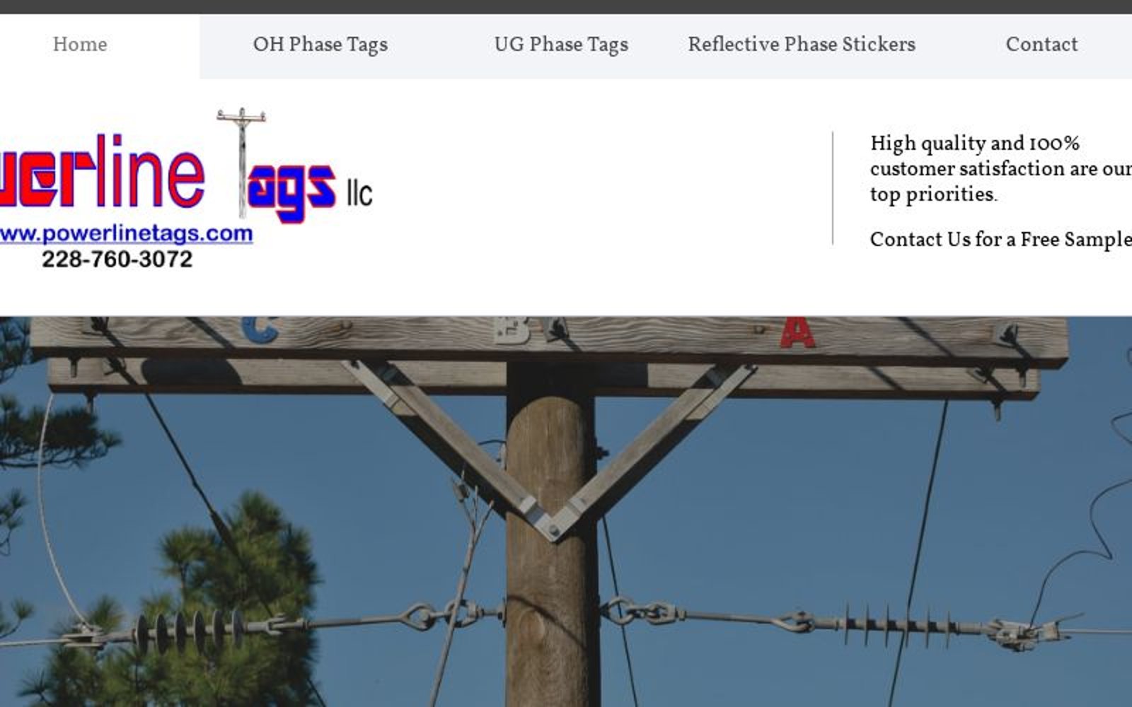 Reflective Powerline Tags | Utility Pole Marking Tags