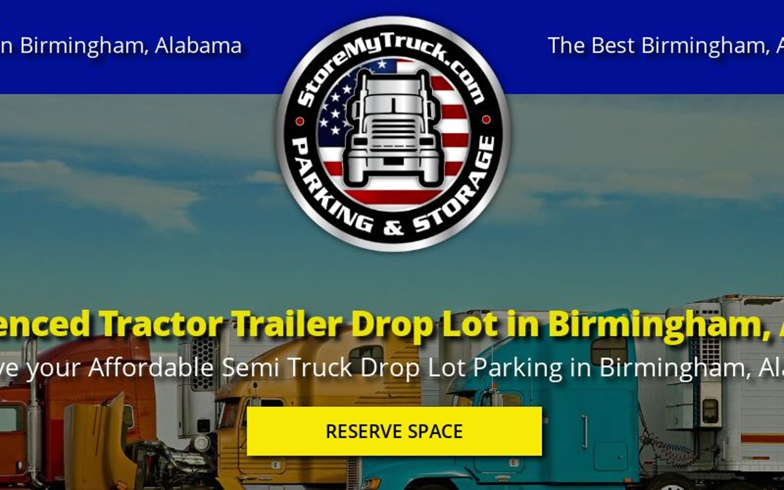Tractor Trailer Truck Drop Lot Birmingham AL