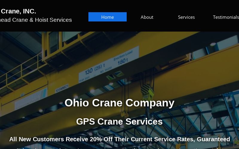 Ohio Crane Company | Akron, Canton, Ashland, Wooster and Cleveland, OH