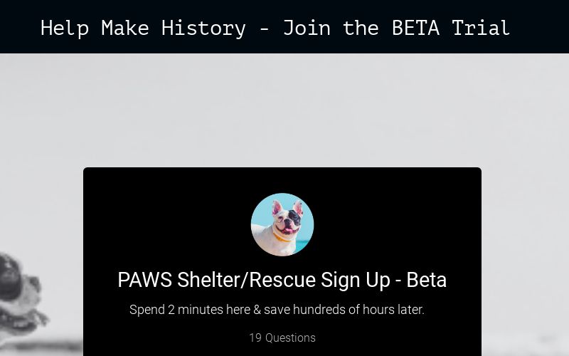 BETA Sign Up