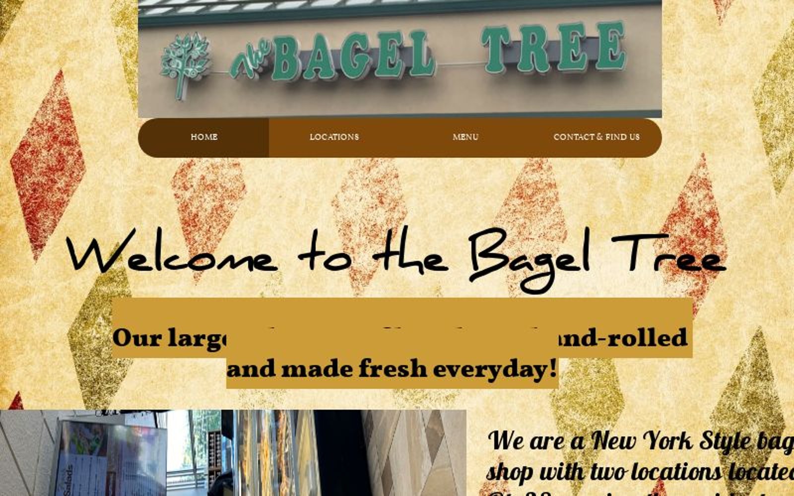 HOME [thebageltree.com]