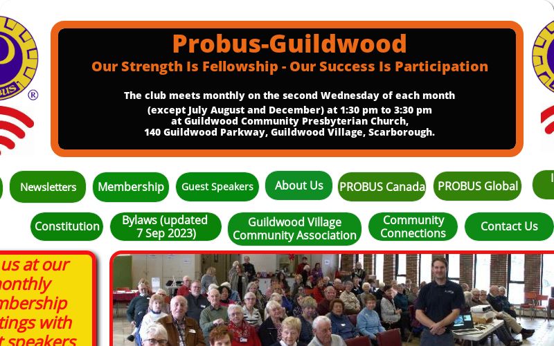 HomePage [probusguildwood.homesteadcloud.com]