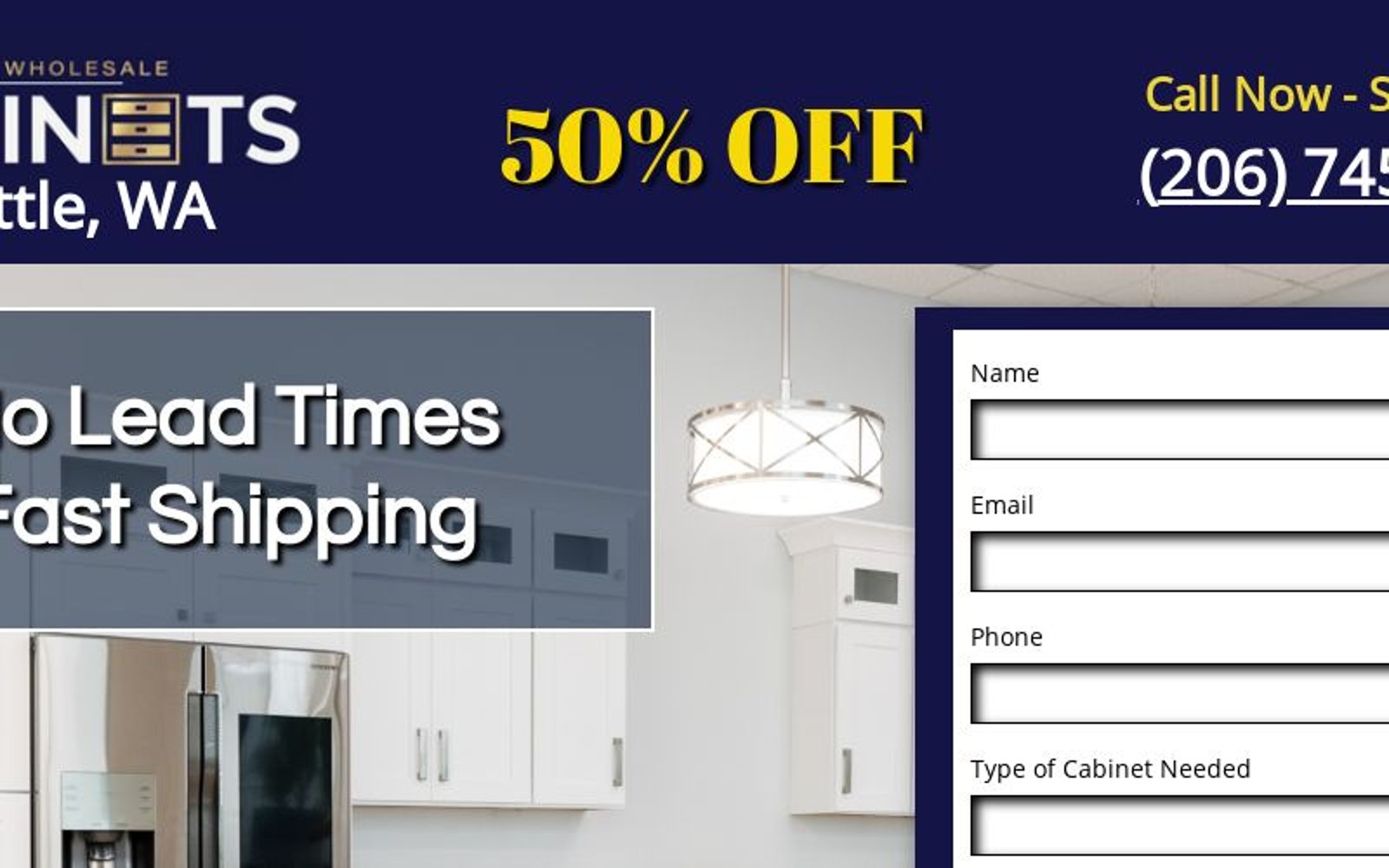 Wholesale Kitchen Cabinets Seattle, WA - 50% Off Wholesale Kitchen Cabinets Seattle, WA - 50% Off