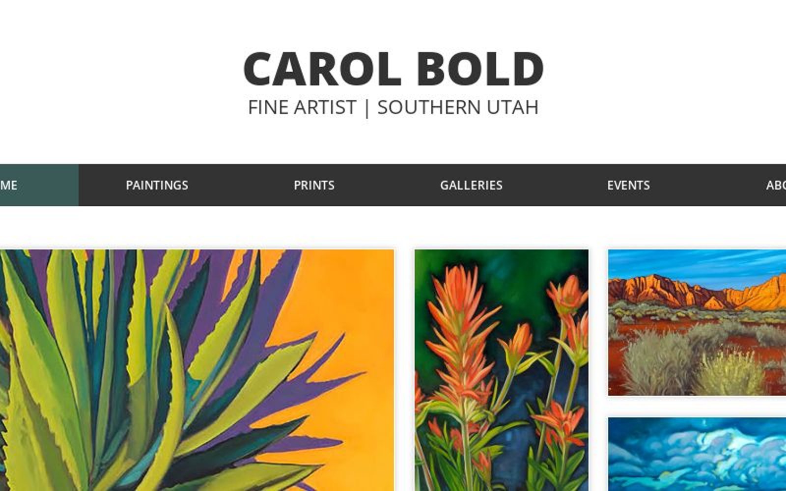 CAROL BOLD | Landscape Paintings