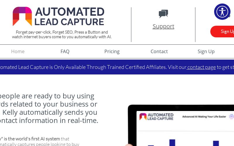 The Official Website of Automated Lead Capture