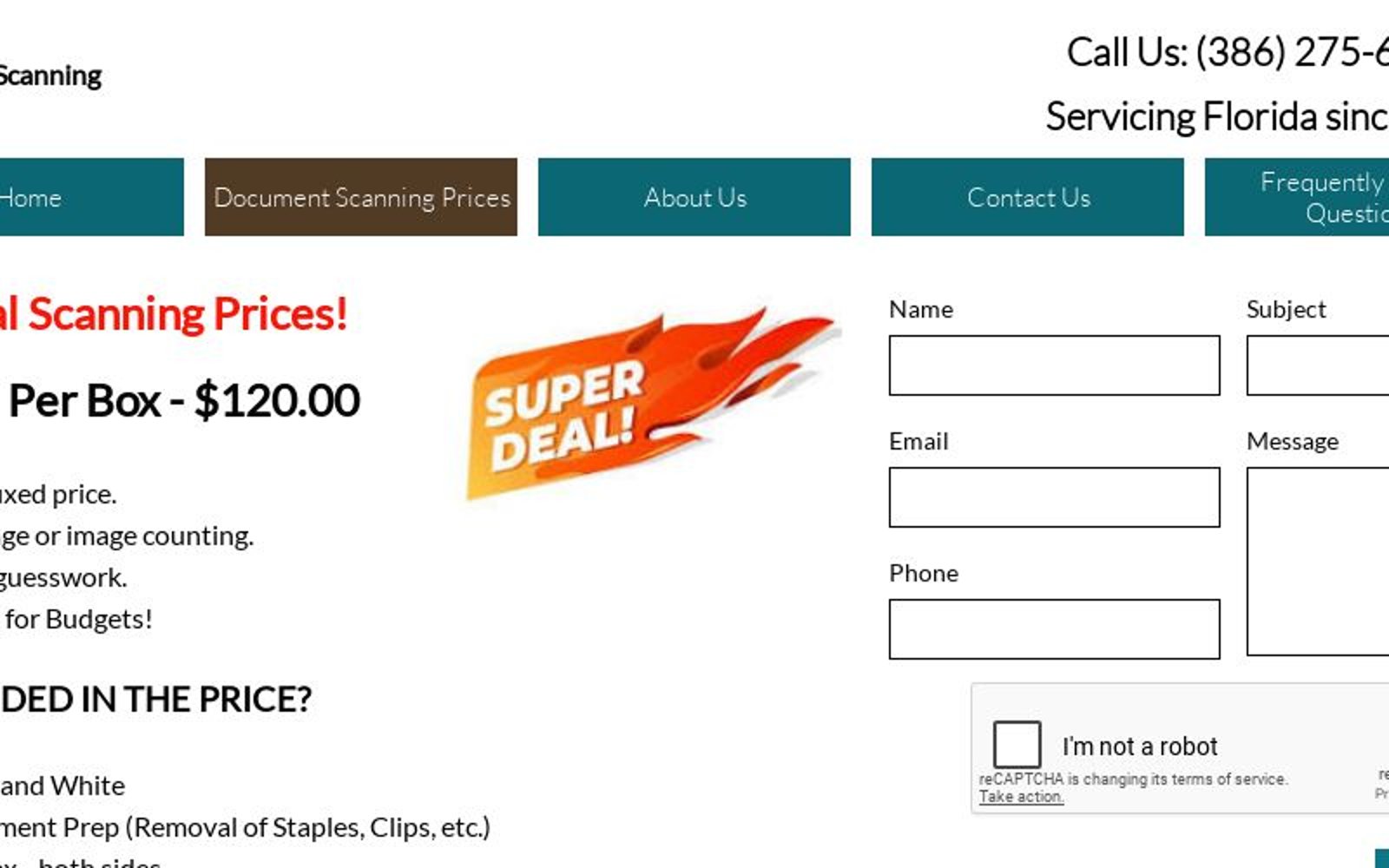 Scanning Prices – Document Scanning Services Cost | Florida | Orlando ...